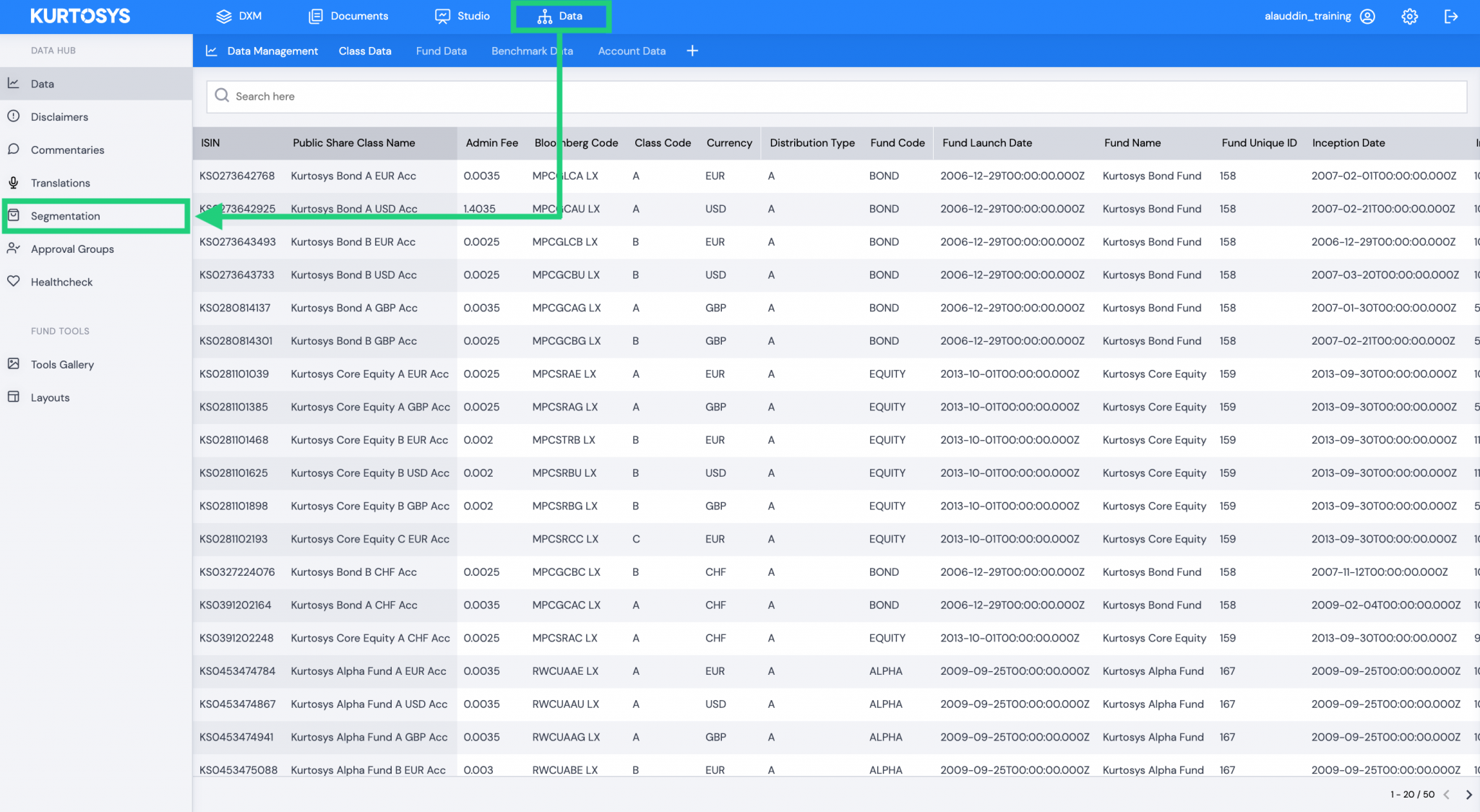 How to add Segmentation Lists – Kurtosys Help