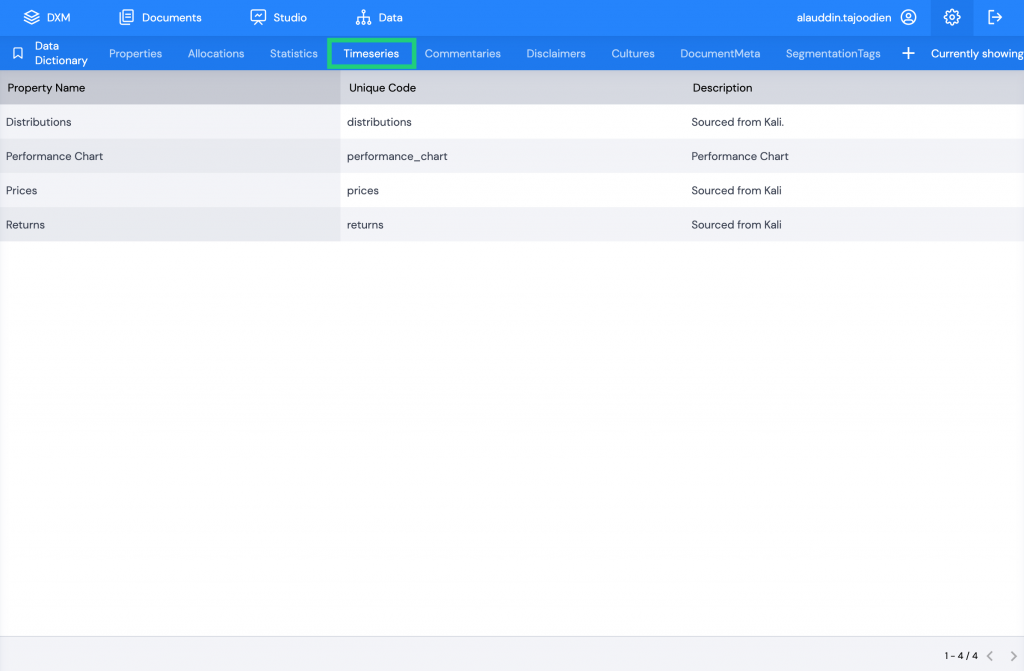 The Data Dictionary Explained – Kurtosys Help