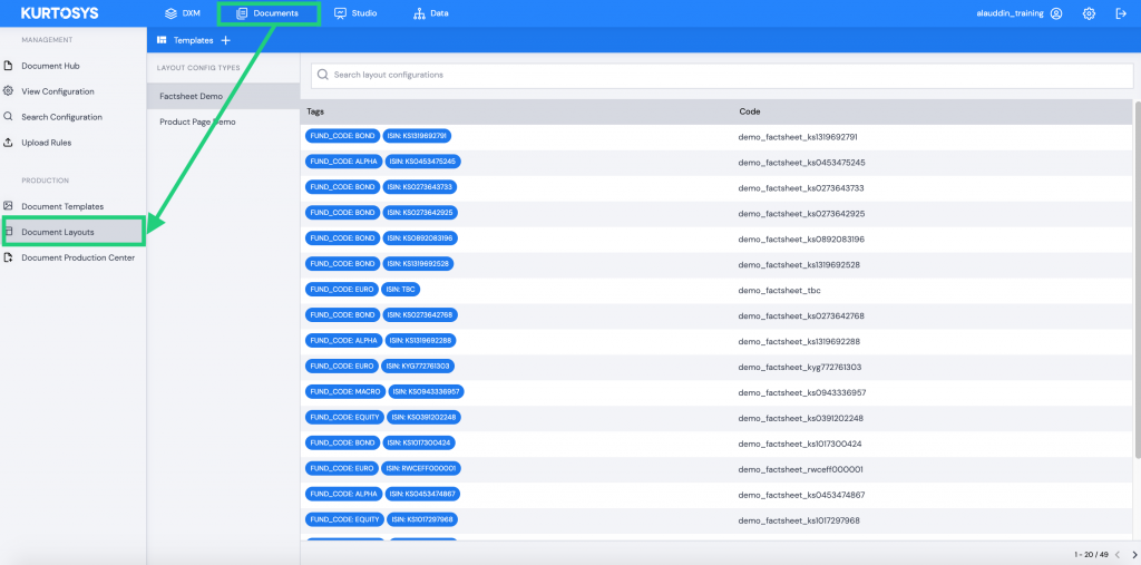 How to view and edit Layout Configurations – Kurtosys Help