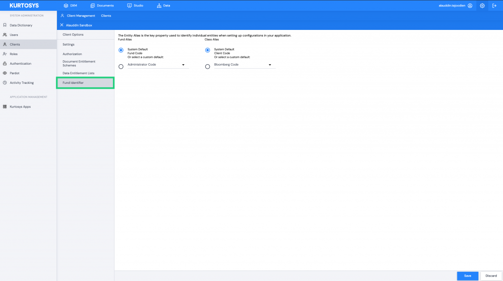 How to set up Custom Fund Identifiers – Kurtosys Help