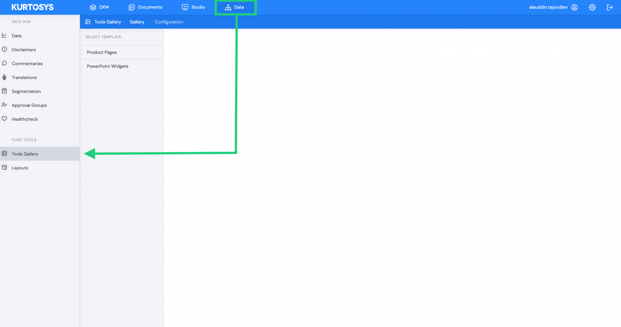 How to edit tool configurations in the Tools Gallery – Kurtosys Help