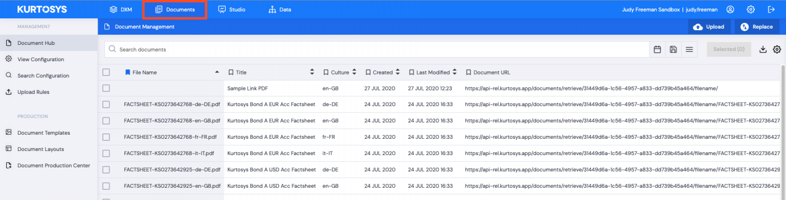 Introduction to Documents – Kurtosys Help