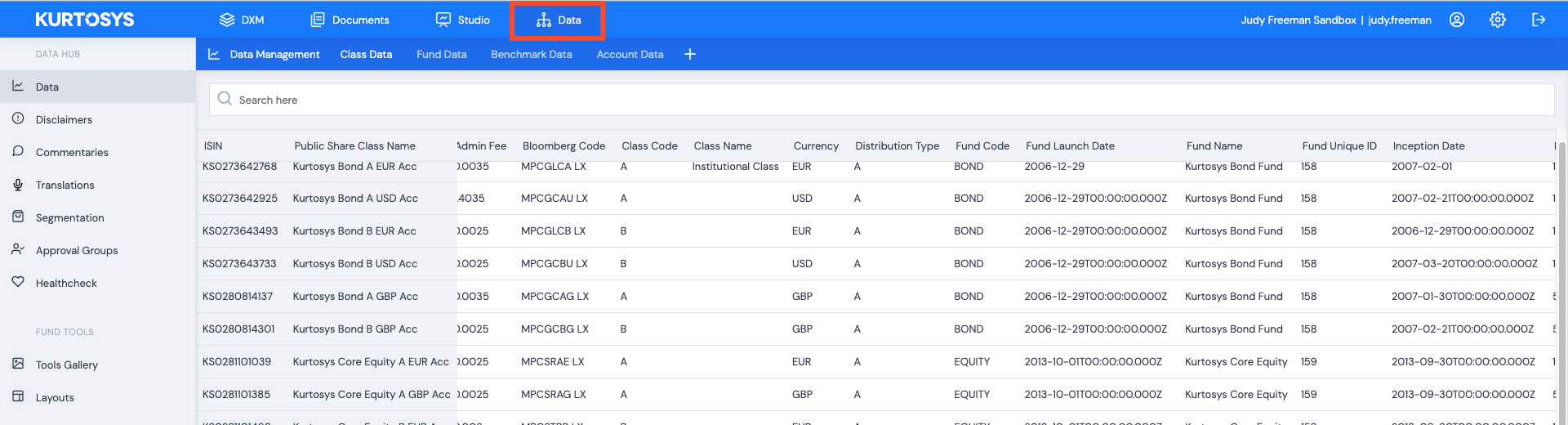 Introduction to Data – Kurtosys Help