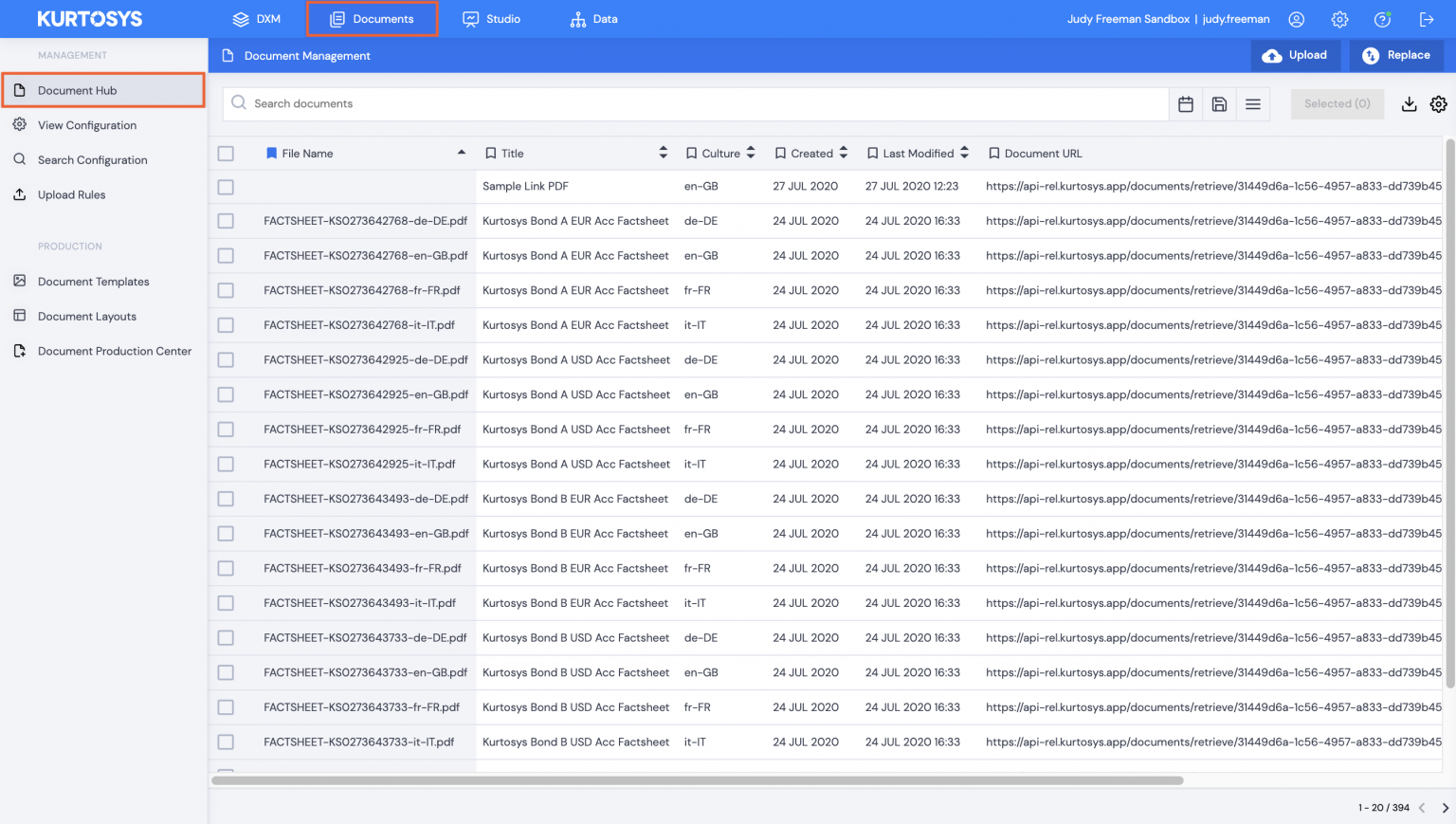 What is the Document Hub? – Kurtosys Help